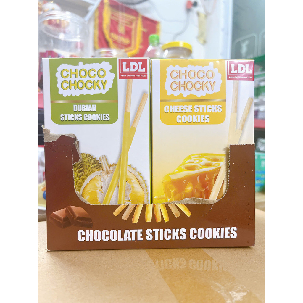LDL Choco Chocky Sticks Chocolate Durian, Green Tea, Cheese, Milk ...