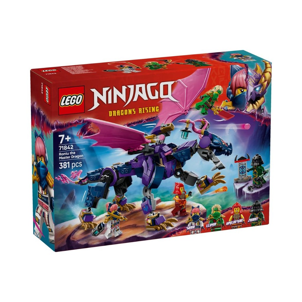 LEGO 71842 NINJAGO Rontu the Master Dragon Building Toy Set (381 Pieces ...