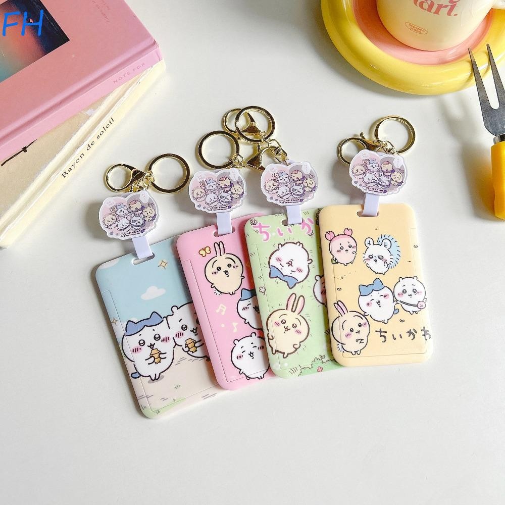 FENGHA Chiikawa Card Holder, Credit ID Card Retractable Buckle Chiikawa ...