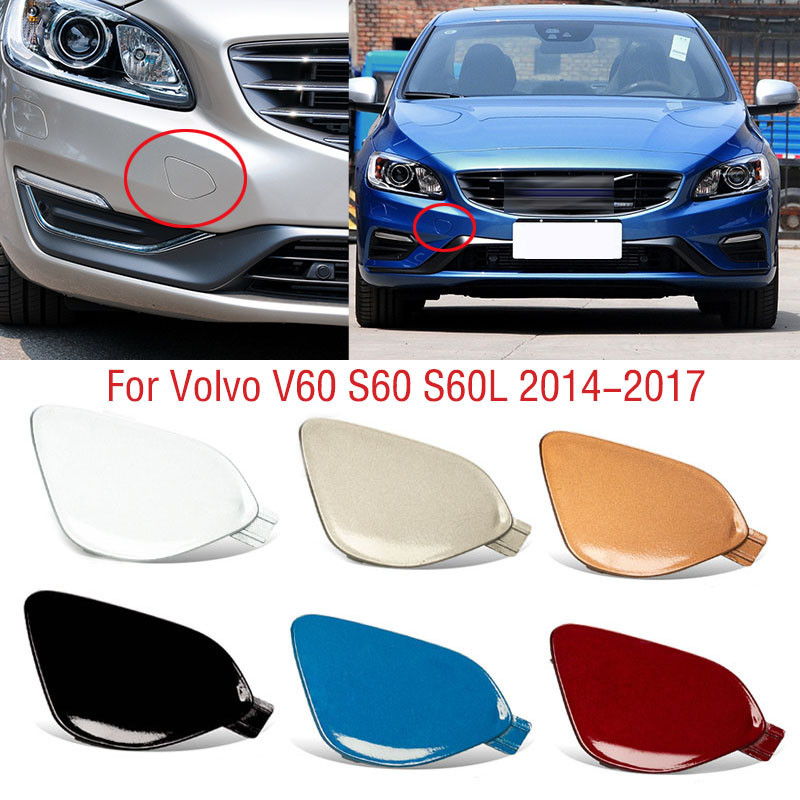 Car Trailer Hauling Eye Lid For Volvo V60 S60 S60L 2014 2015 2016 2017 Front Bumper Tow Hook ...