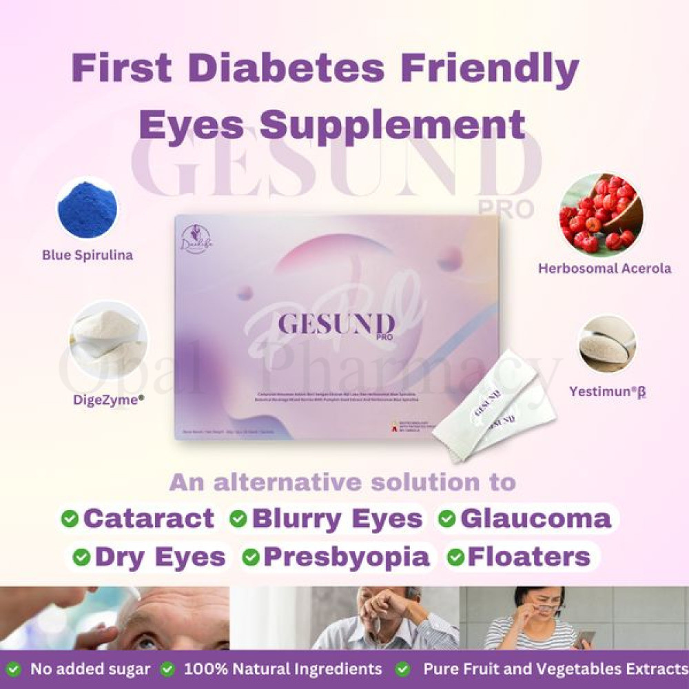 [buy 3 free 1]100% original Gesund Pro包装 Daelife x Gesund+ 护眼之王 ...