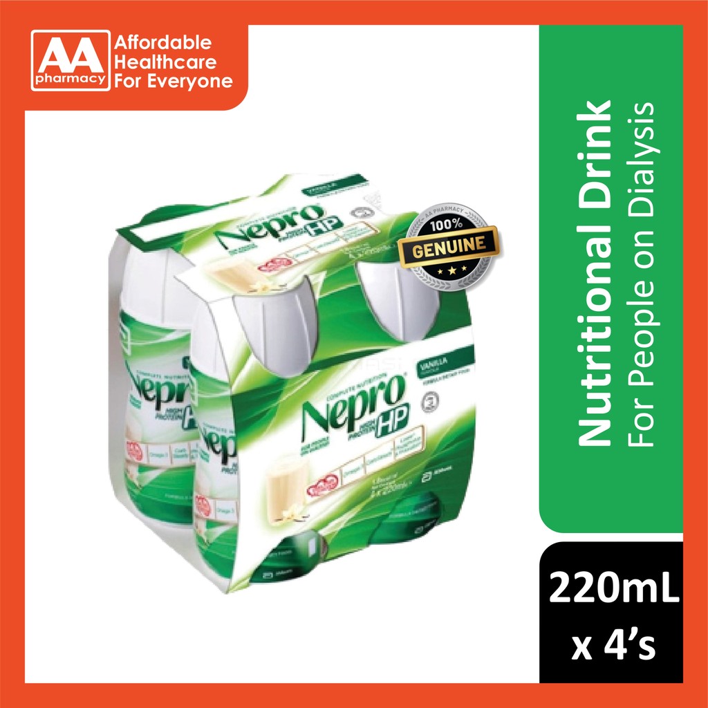 Abbott Nepro High Protein Complete Nutrition Drink 220mLx4's (For ...