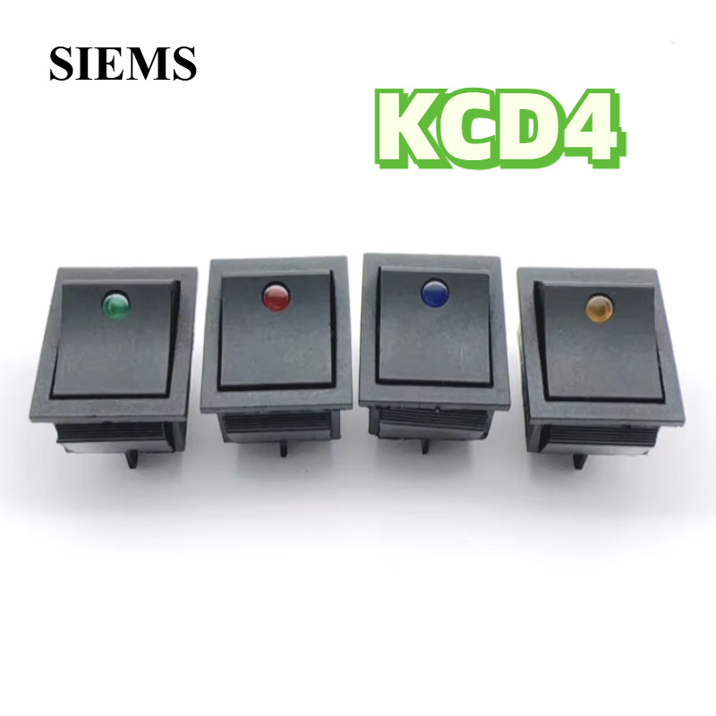 KCD4 Rocker Switch cat eye switch with light 4 pin 2 position 16A/250V ...