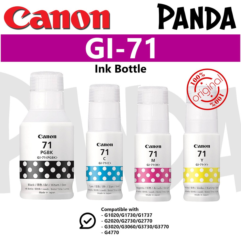 CANON G1-71 Ink Bottle | Shopee Malaysia