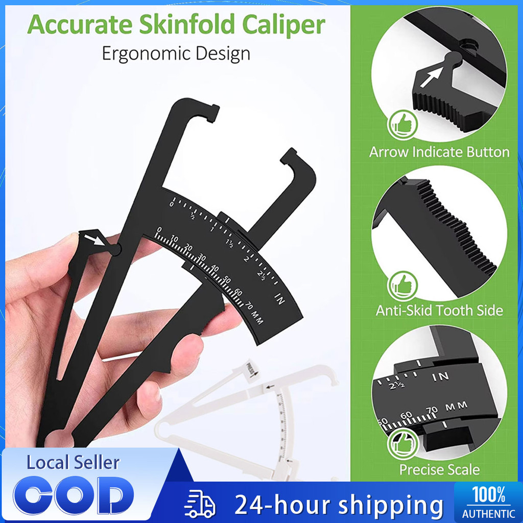 Manual Thickness Gauge Plastics Double scale 0-70mm Fat Measurement ...