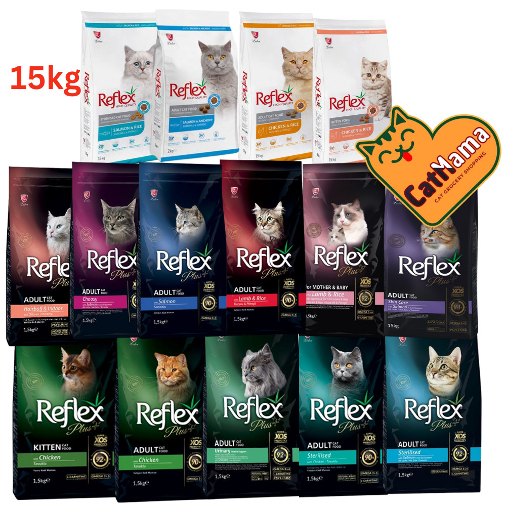 (Exp 04/2025) Reflex Cat Food 15kg (Reflex Plus/ Reflex High Quality ...
