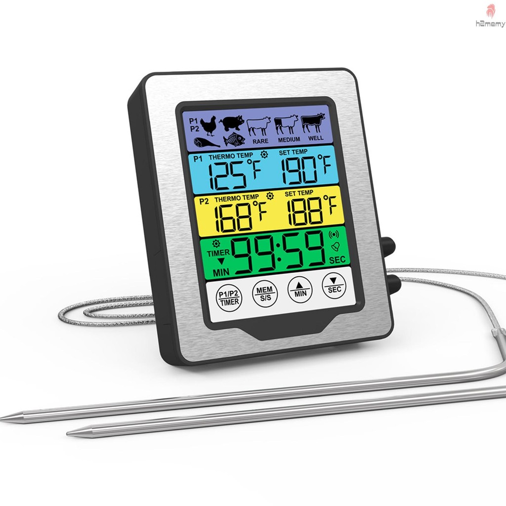 7 P Oven Touch Thermometer With Dual Temperature Probe Temperature With ...