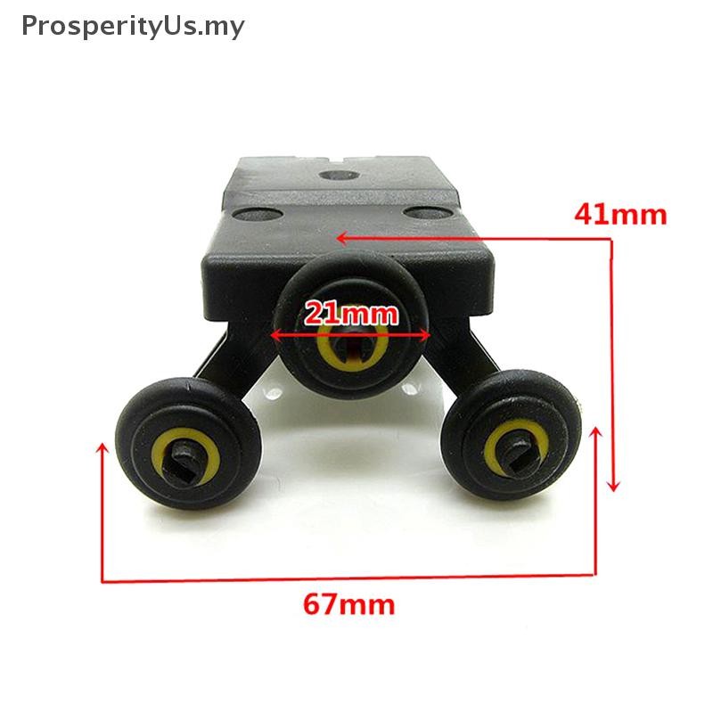 [ProsperityUs] Sliding Wardrobe Door Part Top/bottom Down Wheels/Runner ...