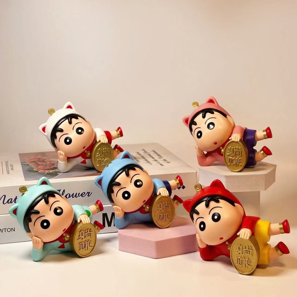 Cute Crayon Shin-Chan Lying down Make Money Shinnosuke Side Lying Shin ...