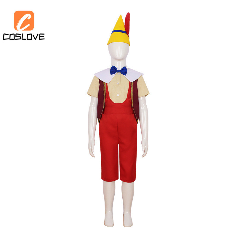 Classic Fairytale Pinocchio Cosplay Clothing Full Set Costume Suit For ...