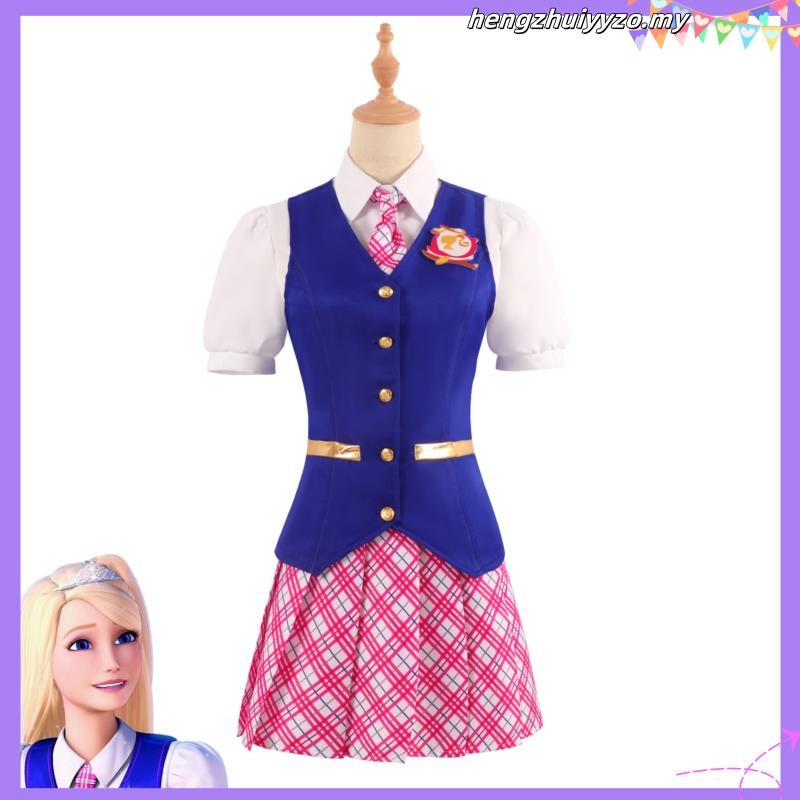 Princess Charm Barbie School Cosplay Costume Delancey Devin Suit ...