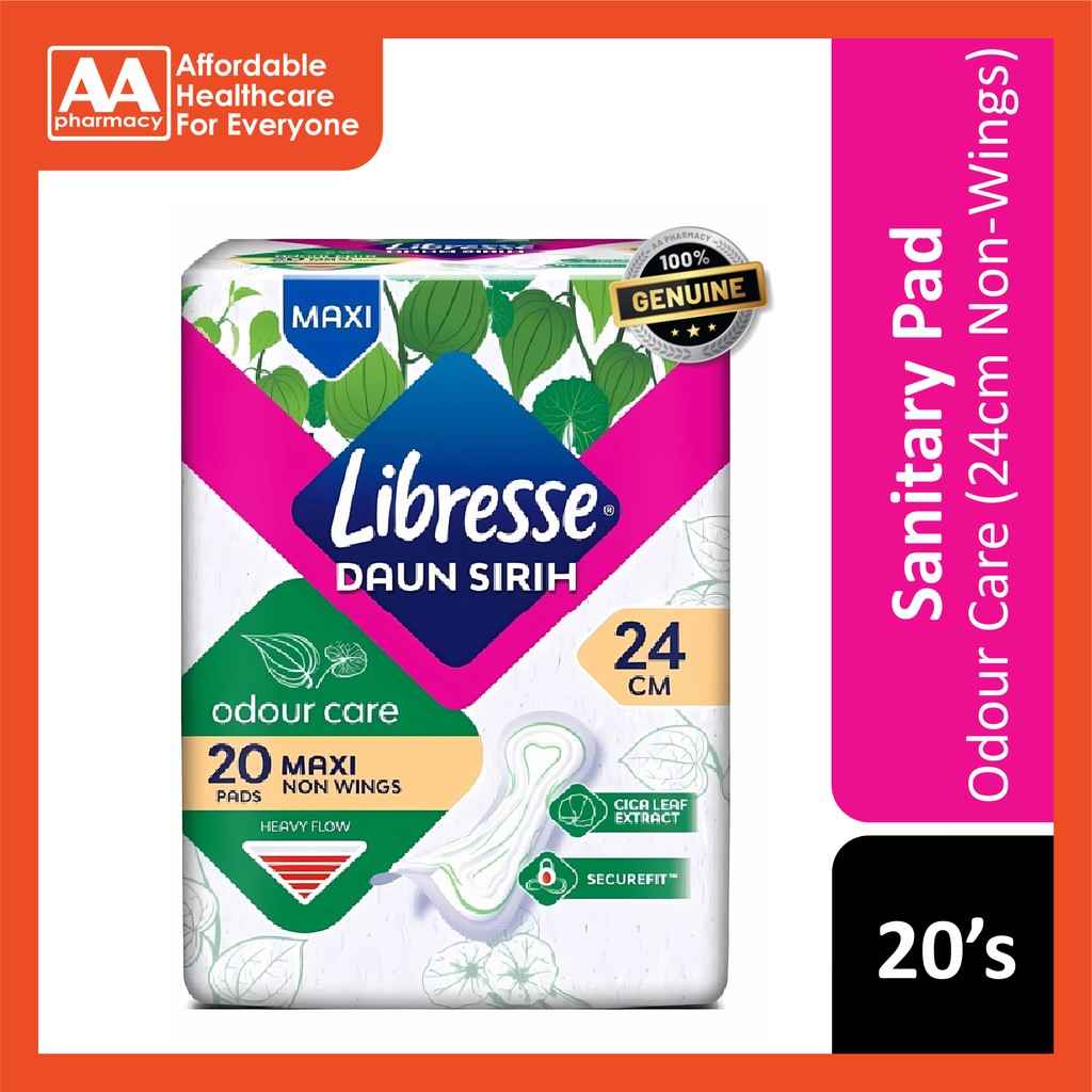 Libresse Pads (Odour Care, Maxi, 24cm Non-Wings) 20's | Shopee Malaysia
