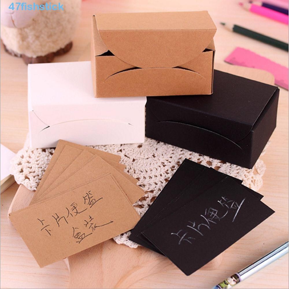 FISHSTICK Sticky Notes Word Memory Cards Blank White Convenient Fashion ...