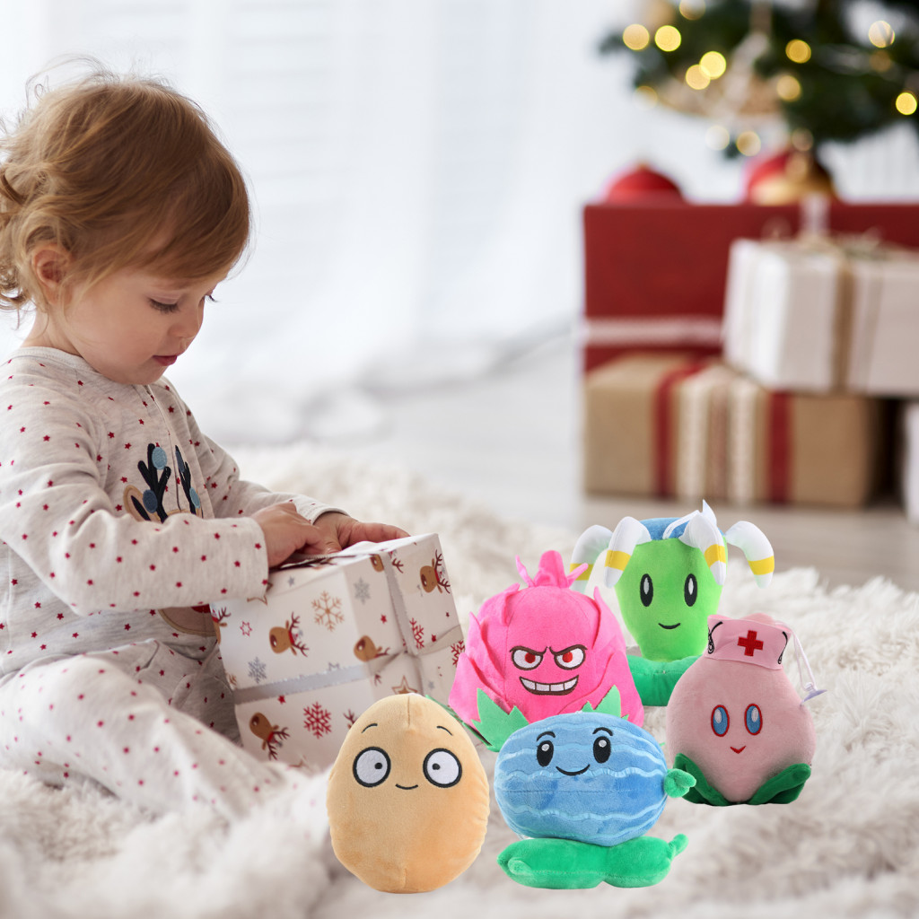 {biling} Watermelon Shape Plush Doll Stuffed Plush Doll Adorable Plants ...