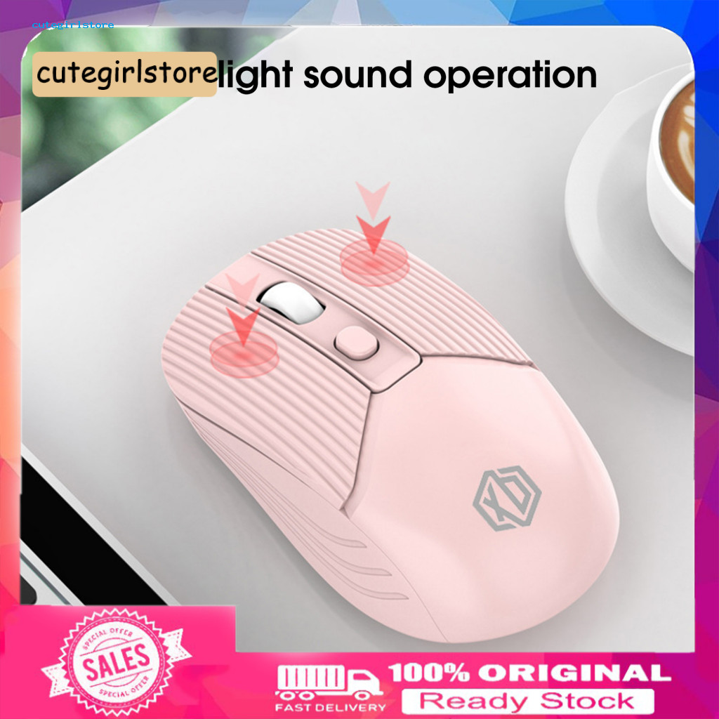 Cute_ Universal Wireless Mouse for Laptop Dual Modes 24GHz/Bluetooth ...