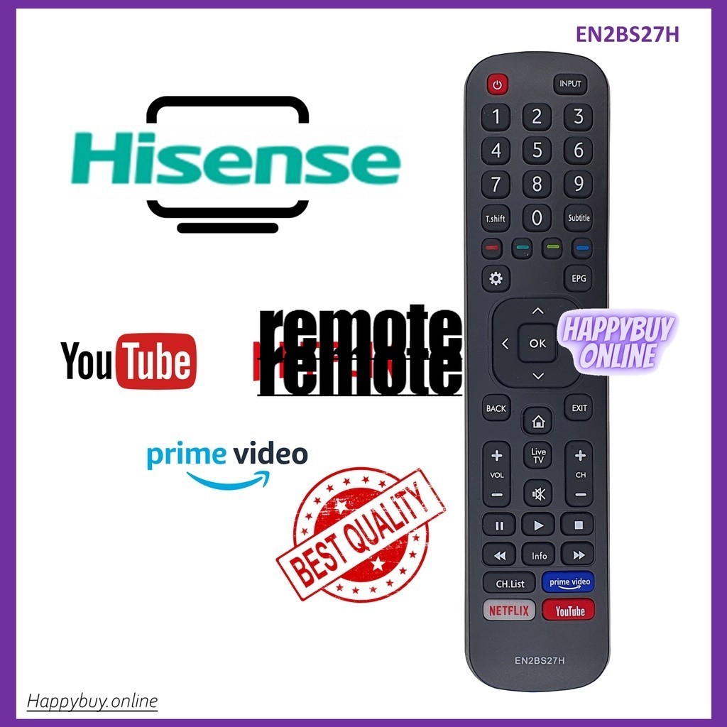 Hisense Android Smart TV Remote Control EN2BS27H Hisense Google Play ...