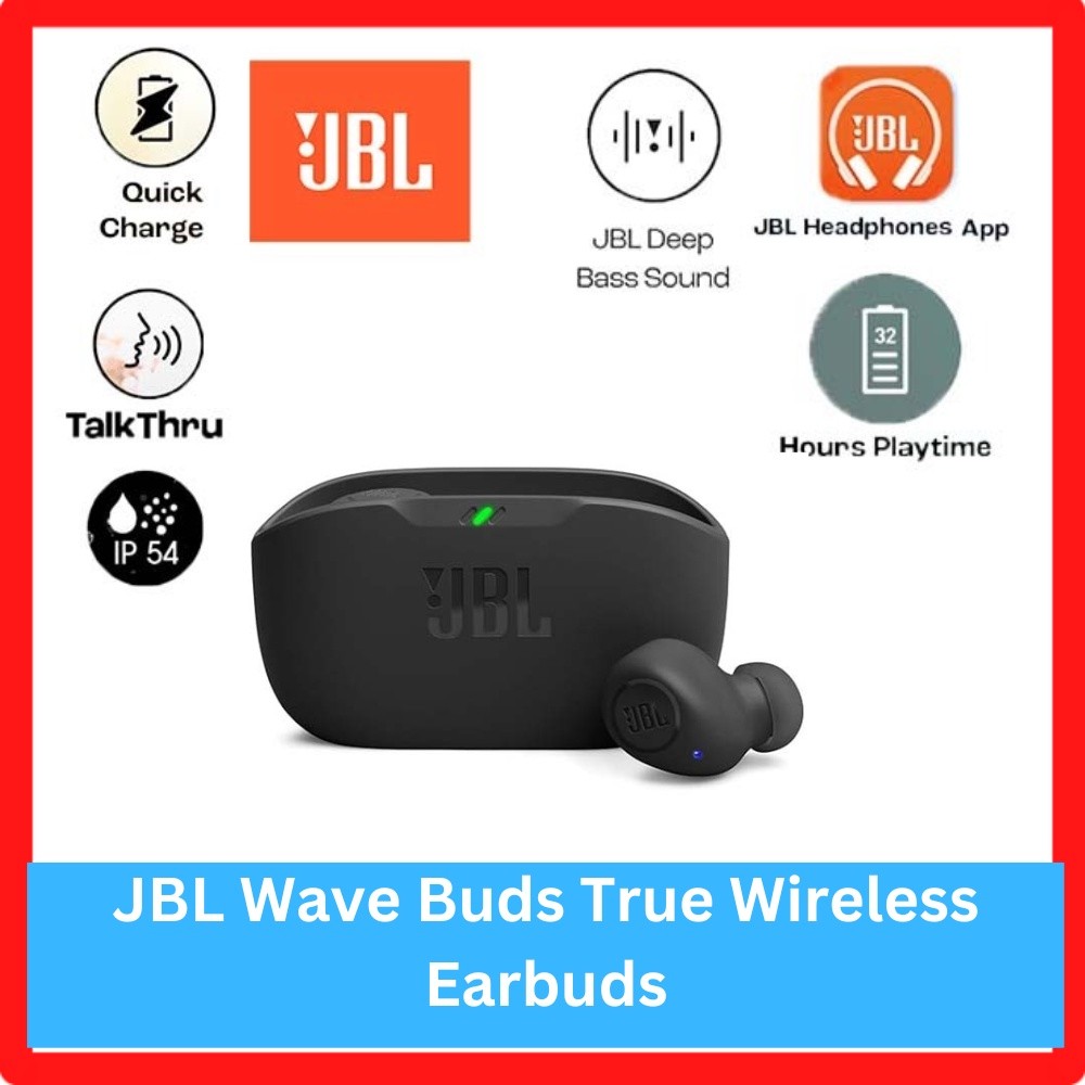 JBL Wave Buds Wave Beam TWS Bluetooth 5.0 True Wireless Earbuds with ...