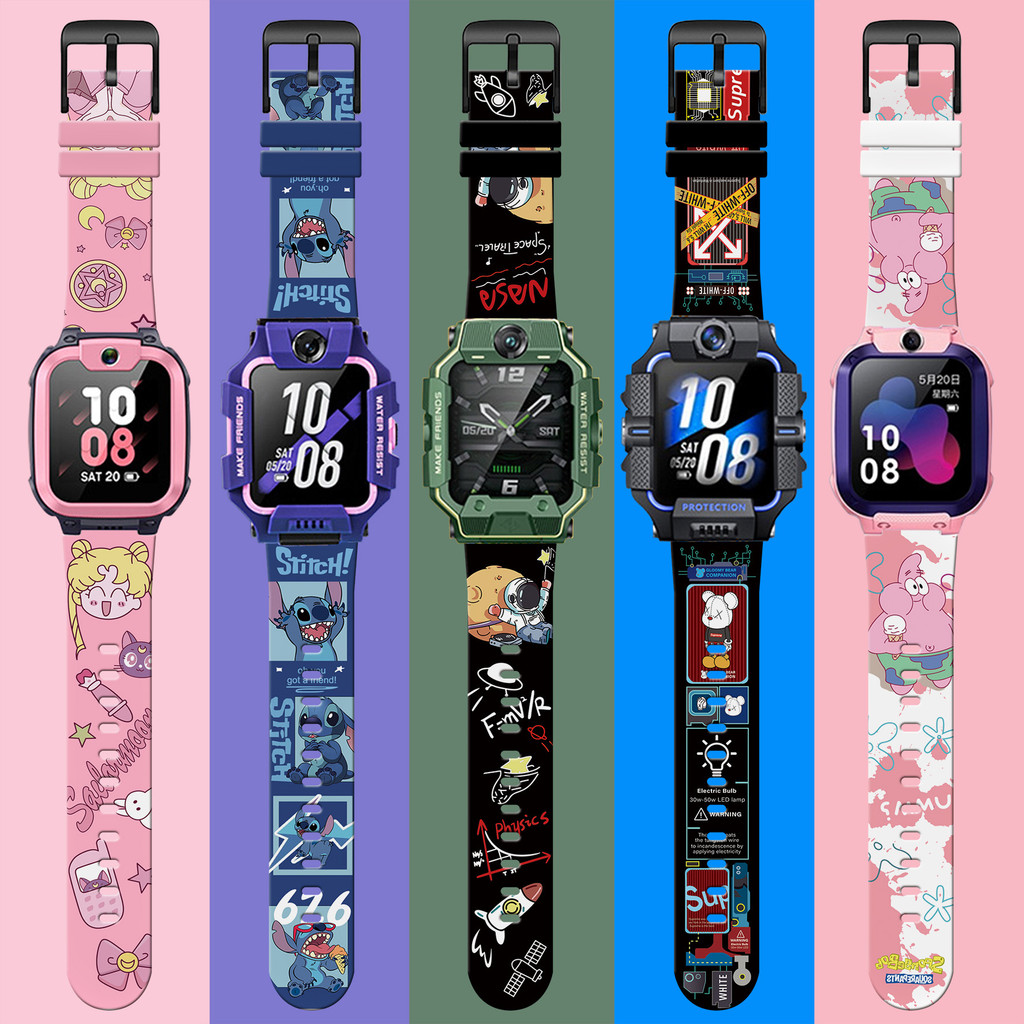 Xiaomi Smart Kids Watch Strap Cartoon Silicone Strap | Shopee Malaysia