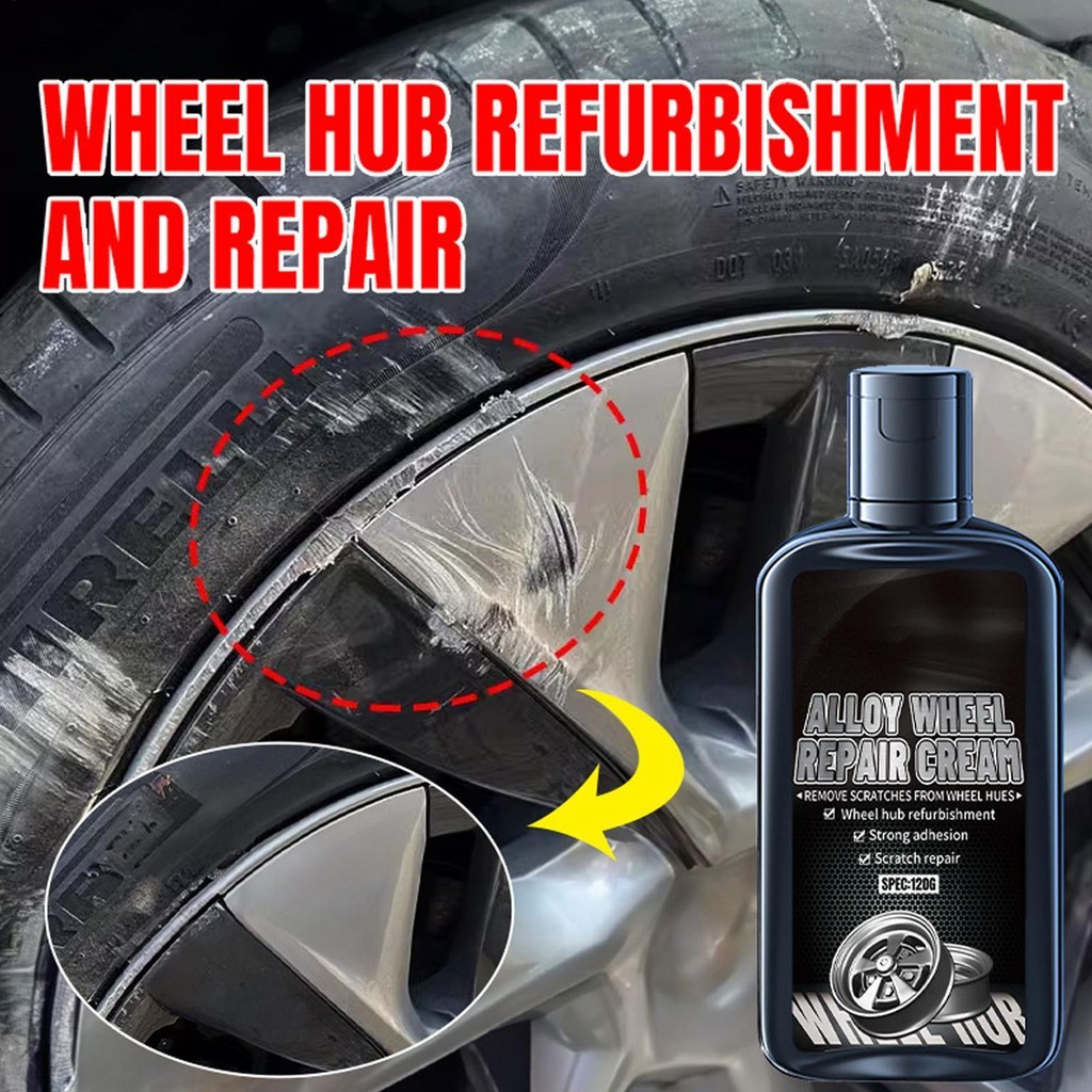 Wheel Scratch Repair Kit With Sponge Quick Car Wheel Scratch Eraser Kit ...