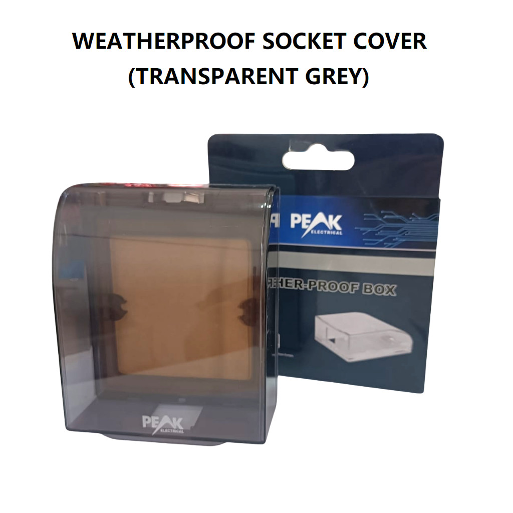 PEAK Outdoor/Indoor Weatherproof PVC Switch / Socket Cover (Transparent ...