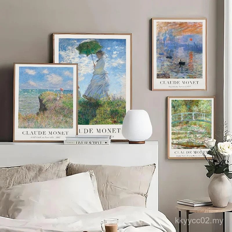 Impressionism Artist Claude Monet Poster Self-adhesive Art Poster ...