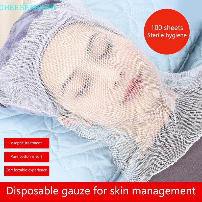 CheeseArrow 100pcs Disposable Spa Face Gauze Mask Paper Sheet Beauty ...