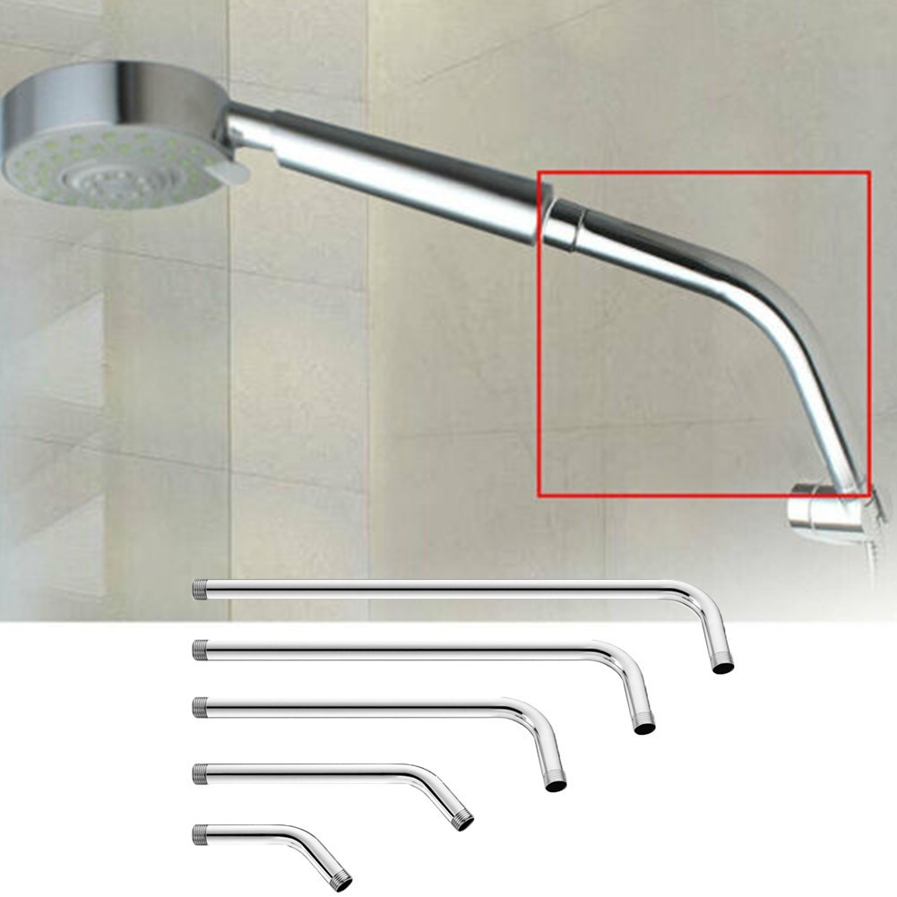 {DRHT} Stainless steel Shower Head Extension Arm Straight Angled Extra ...