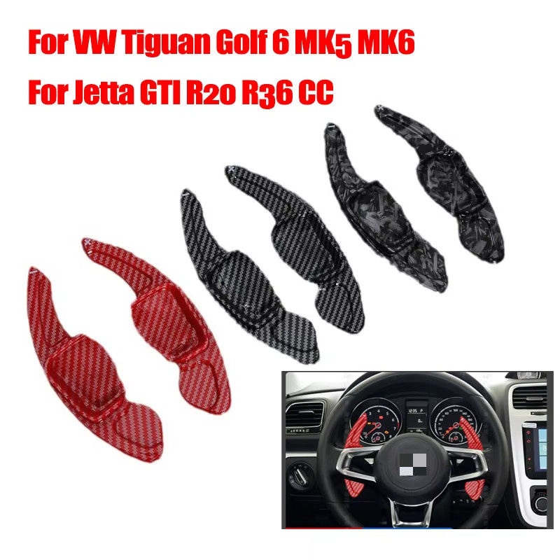 Shift Paddles For VW Golf 5 6 MK6 GTI R Jetta MK5 Passat B6 B7 CC Polo ...