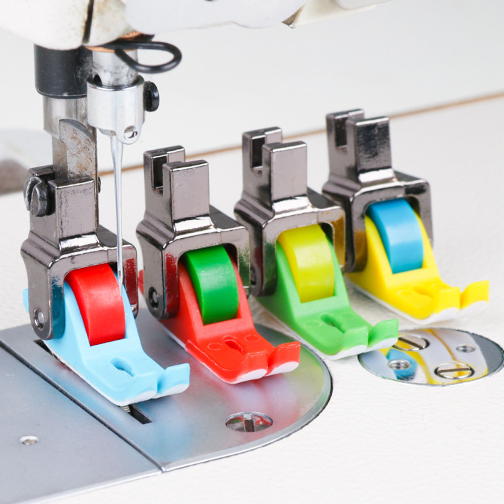 Roller Sewing Presser Foot Rubber Wheel Small Light Sew Foot Stitching ...