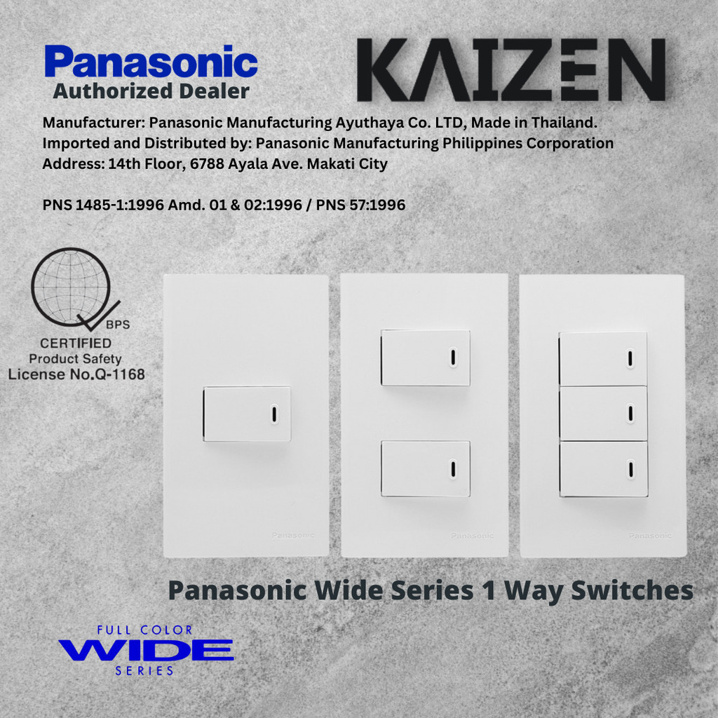 Panasonic Wide Series 1 Way / 3 Way Switches Set | Shopee Malaysia