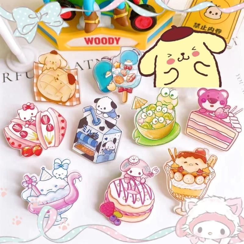Sanrio Pudding dog magnetic sticker Melody Pudding dog magnetic sticker ...