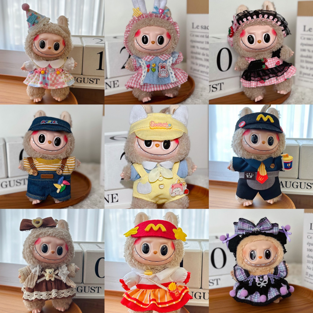 labubu clothes cute outfit doll clothes for 15cm labubu have a seat ...
