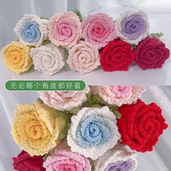 bunga crochet bouquet flower crochet crochet flower bouquet Luoshen ...