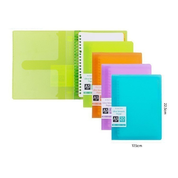 Note BINDER / PLASTIC RING BINDER BOOK A5 NEON COLOR - JOYKO BN-103A5 ...