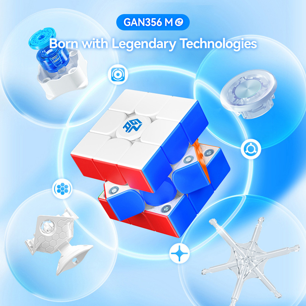 GAN 356 ME 3x3 Magnetic Cube Professional GAN 356 ME UV 3x3x3 Magic ...