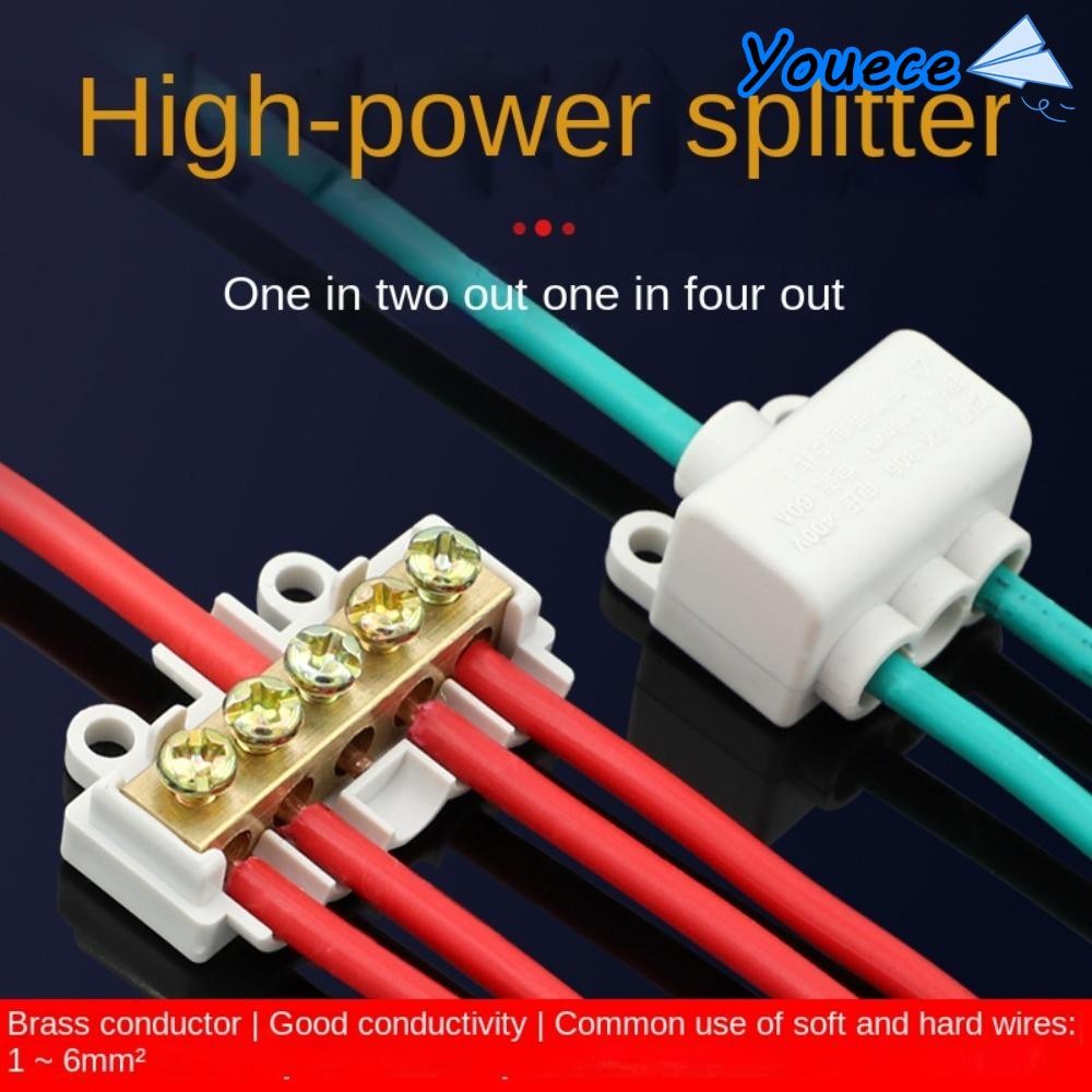YOUECE T-type Wiring Terminal ZK-M306 ZK-M406 Splitter Wire Connector ...