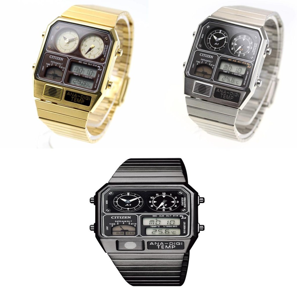 [Citizen] CITIZEN ANA-DIGI TEMP Reprint Model Watch Gold JG2103-72X ,ivory/gold,black/silver ...