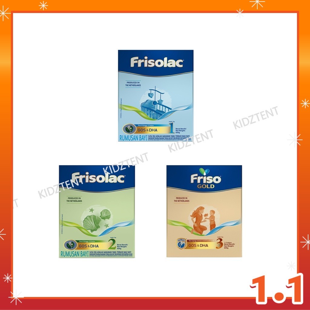 Frisolac Step 1 (0-12m) / Step 2 (6-18m) / FrisoGold Step 3 600g ...