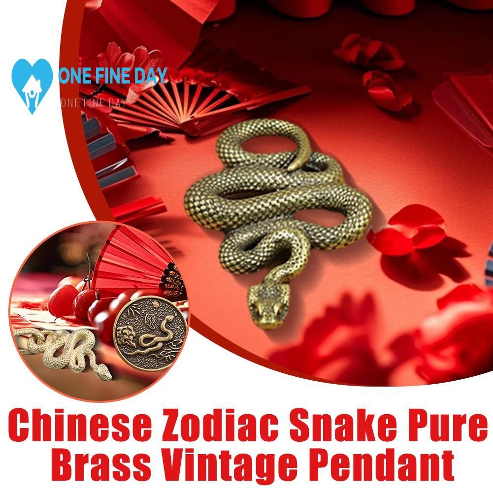 Brass Animal Statue Ornament Chinese Zodiac Snake Desk Decor Z6m0 ...