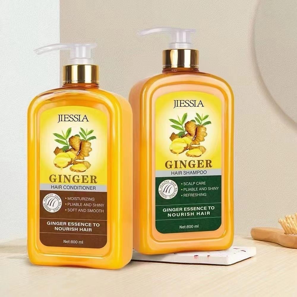 Ginger Root Booster Shampoo 1000ml Ginger Conditioner 800ML Ginger Hair ...