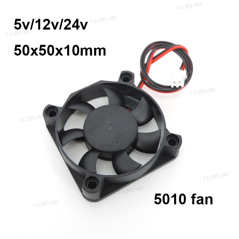 DC 5010 5V 12V 24V volt 5cm Computer CPU Cooler Cooling Fan 50MM Small Exhaust Fan for 3D ...