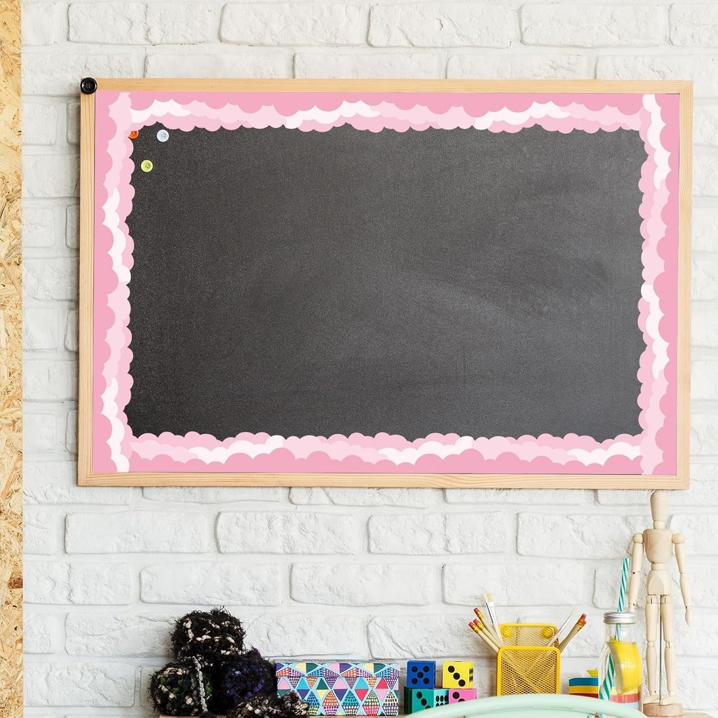 1 Roll 5M Cloud Border Sticker Bulletin Boards for Classrooms Decal ...