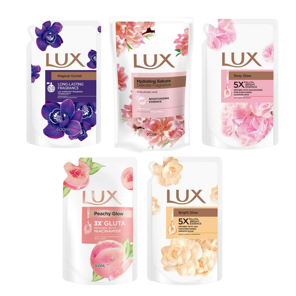 LUX REFILL PACK SHOWER CREAM 600ML/Krim Mandian Pek Isi Semula LUX ...
