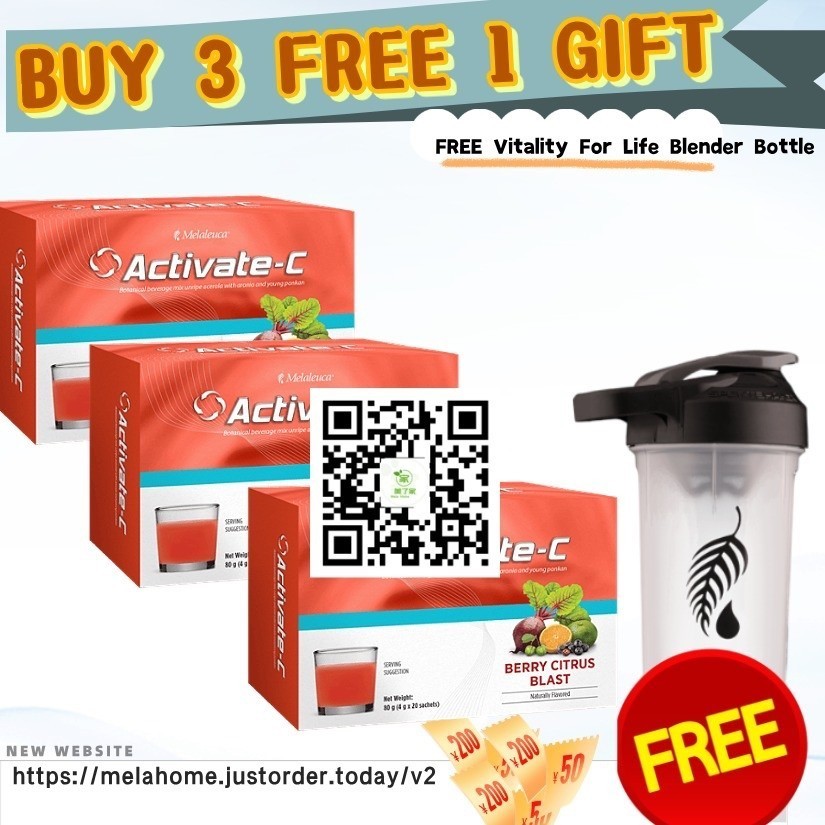 Buy 3 Free 1 Gift(V Pot bottle)-New Product-Activate-C Drink | Shopee Malaysia