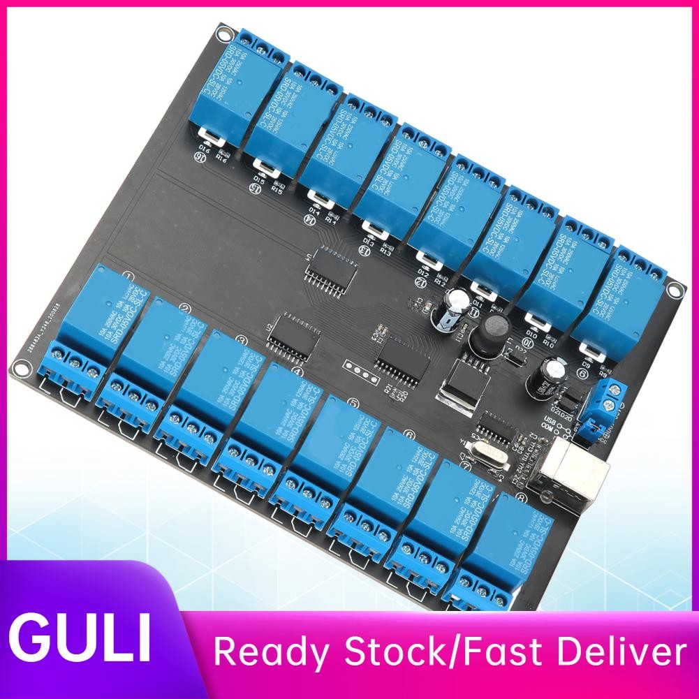 Guli 9?36V 16 Channel Relay Module USB controlled relay opto?isolated ...