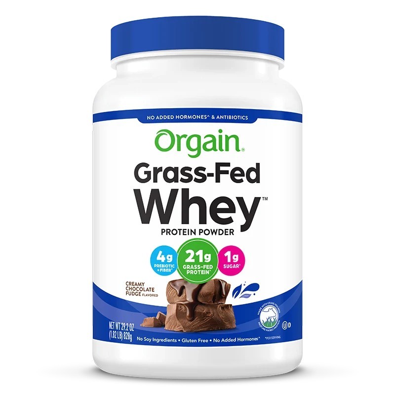 Orgain, Grass-Fed Whey Protein, Clean Whey Protein Powder, Creamy ...