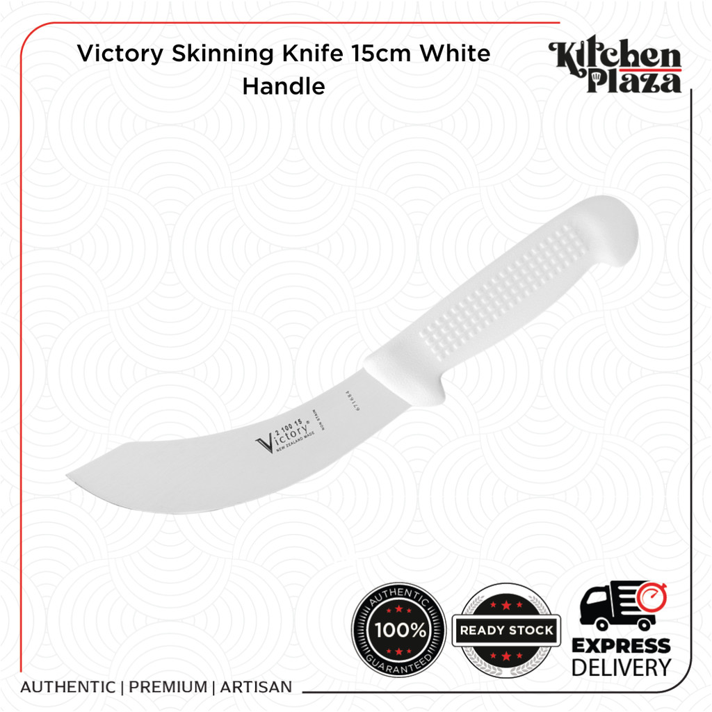 Victory Skinning Kitchen Knife 15cm White Handle (2/100/15/115W ...