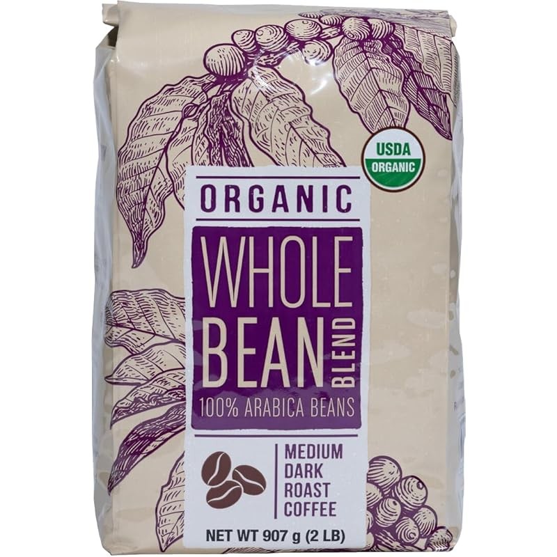 Kirkland Signature Coffee Medium Dark Roast [USDA] Organic Whole Bean ...
