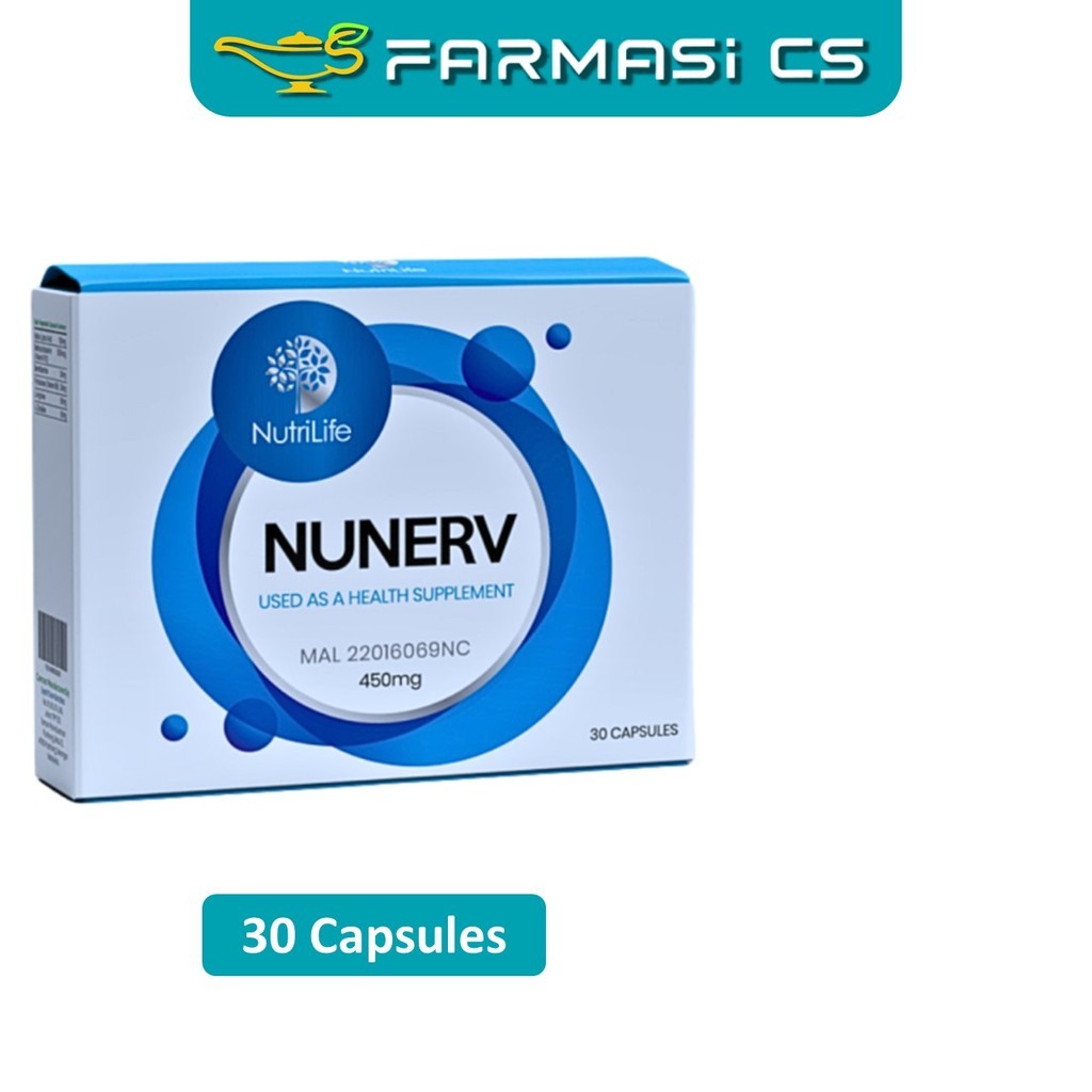 Nutrilife Nunerv 450mg 30 Capsules EXP:02/2027 [ Nutri Life Nerve ...