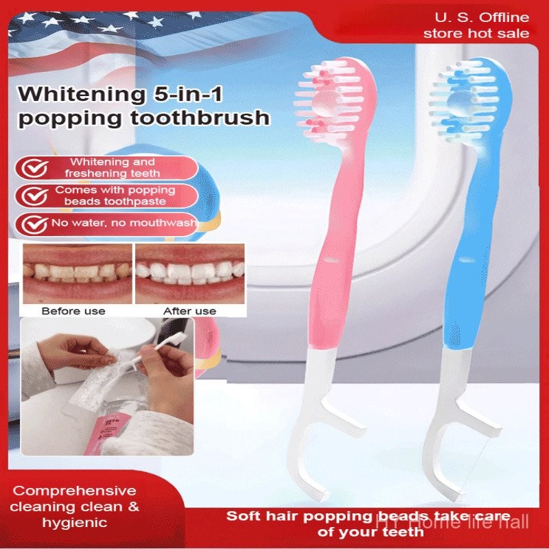 Portable Mini Small Popping Bead Toothbrush Disposable mini burst bead ...